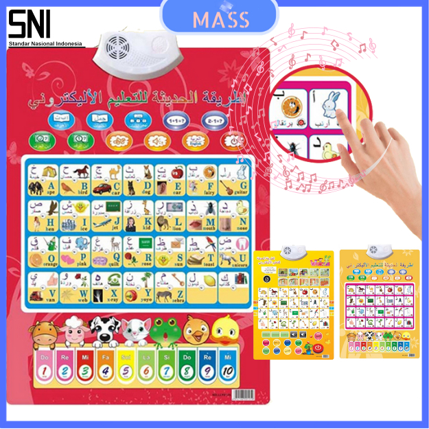 Jual MASS Toys SNI Poster Bersuara Edukasi Anak Indonesia Arab Inggris ...