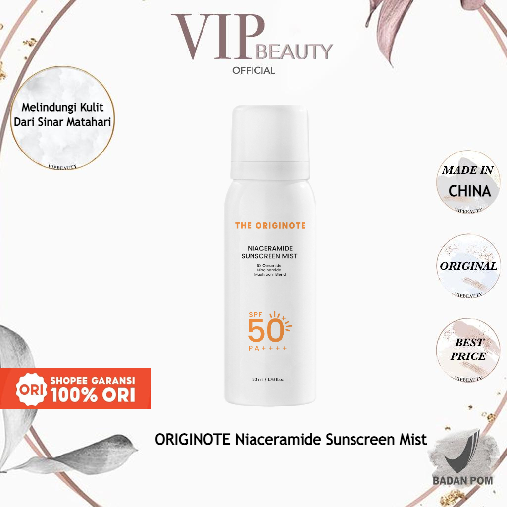 Jual THE ORIGINOTE Niaceramide Sunscreen Mist SPF 50 PA++++ - Sunscreen ...