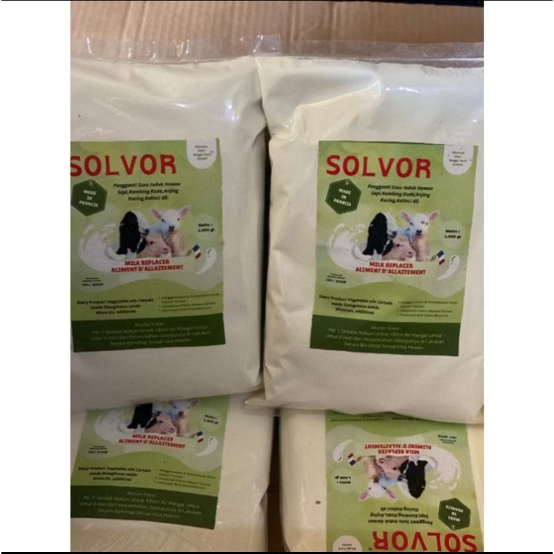 Jual Susu SOLVOR 1 DUS ( 10 PCS ) Pengganti Susu Induk Ternak Sapi ...