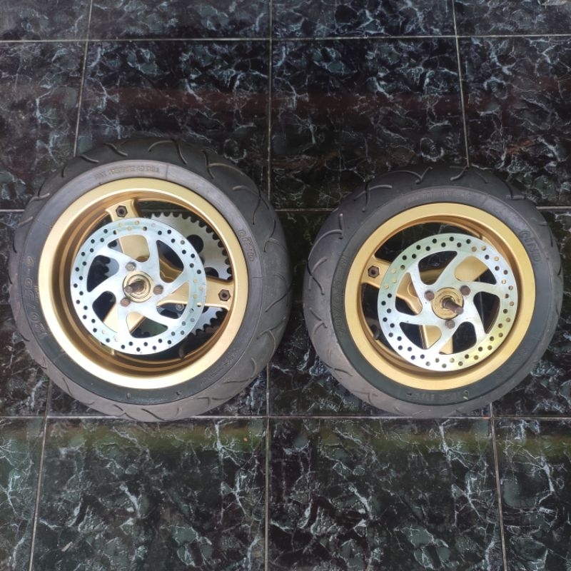 Jual VELG MINI GP MINI BIKE MOTOR MINI SET GEAR CAKRAM BAN AS RODA ...