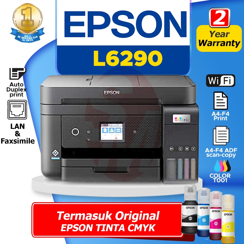 Jual EPSON Printer L6290 A4 Print Scan Copy Wifi Duplex Fax With Adf ...
