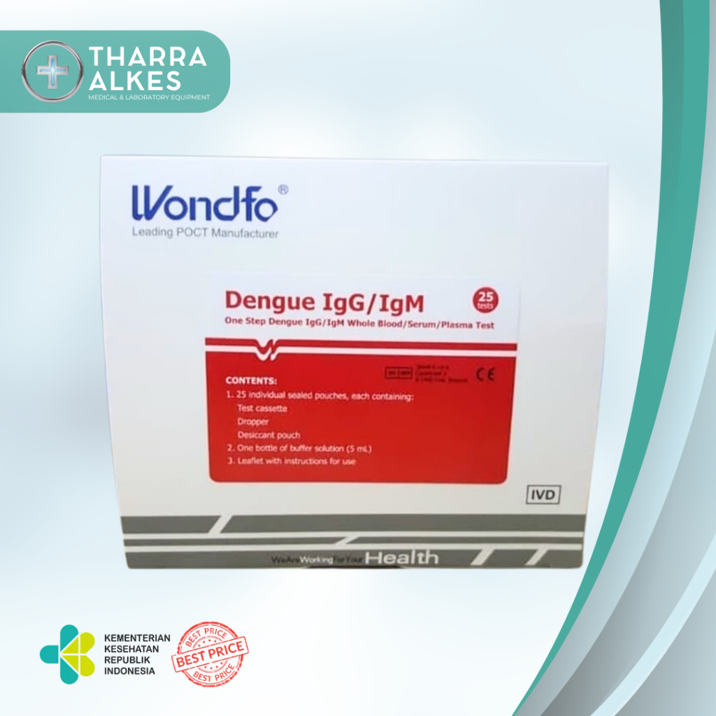 Jual RAPID TEST WONDFO ONE STEP DENGUE IGG/IGM WHOLE BLOOD/SERUM/PLASMA ...