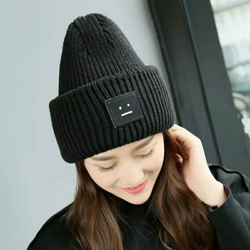 Jual Topi Kupluk Dewasa Pria Wanita Rajut Bulu Wol Hangat Tebal Gunung ...