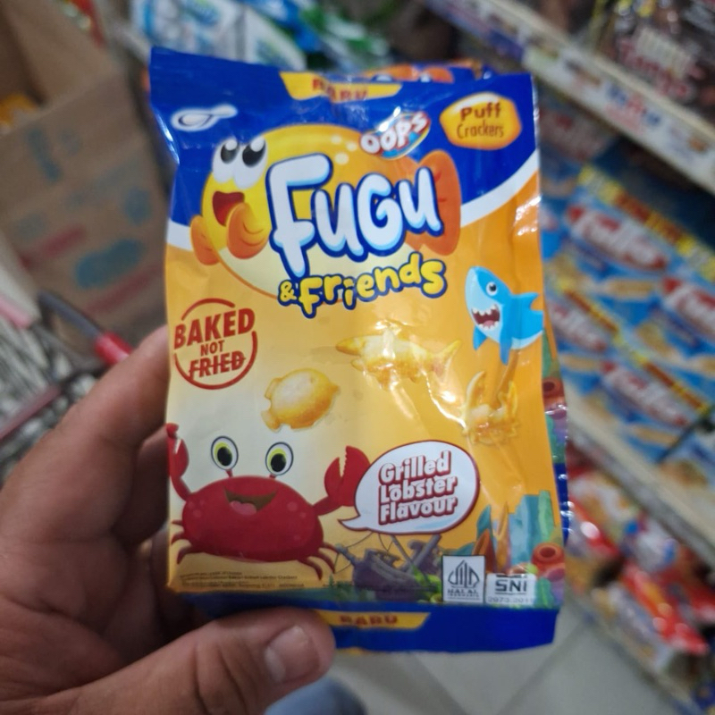 Jual OOPS FUGU snack 10gr Grilled Lobster renteng | Shopee Indonesia