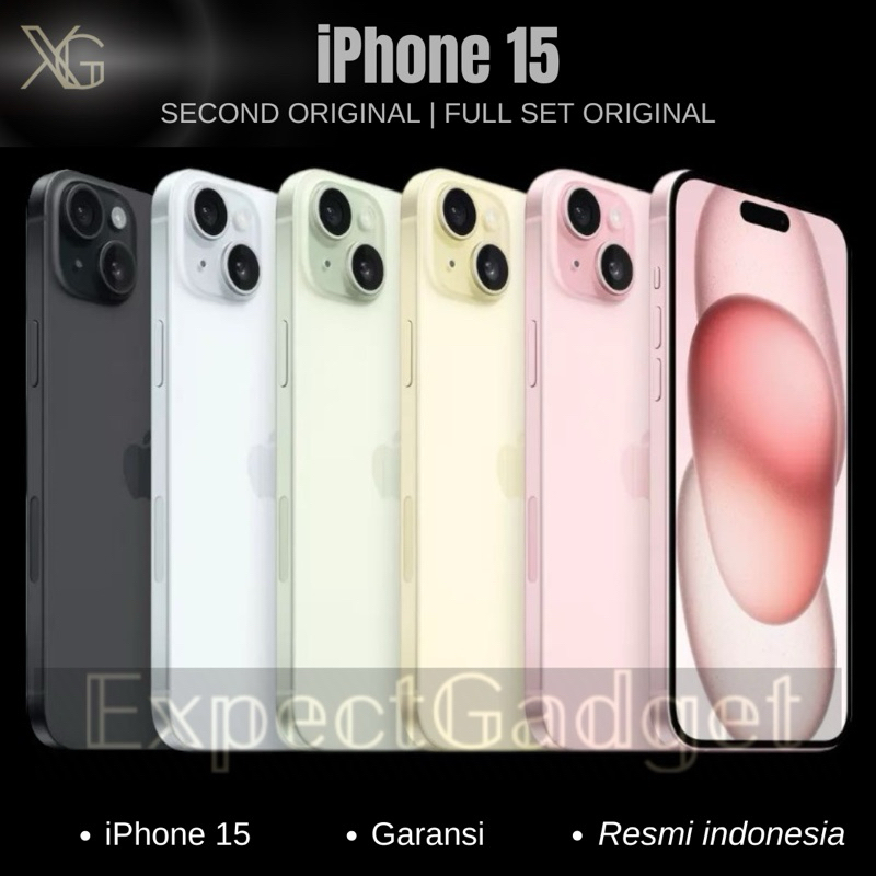 Jual Second iPhone 15 128//256// Original Bukan Refurbis//replika ...