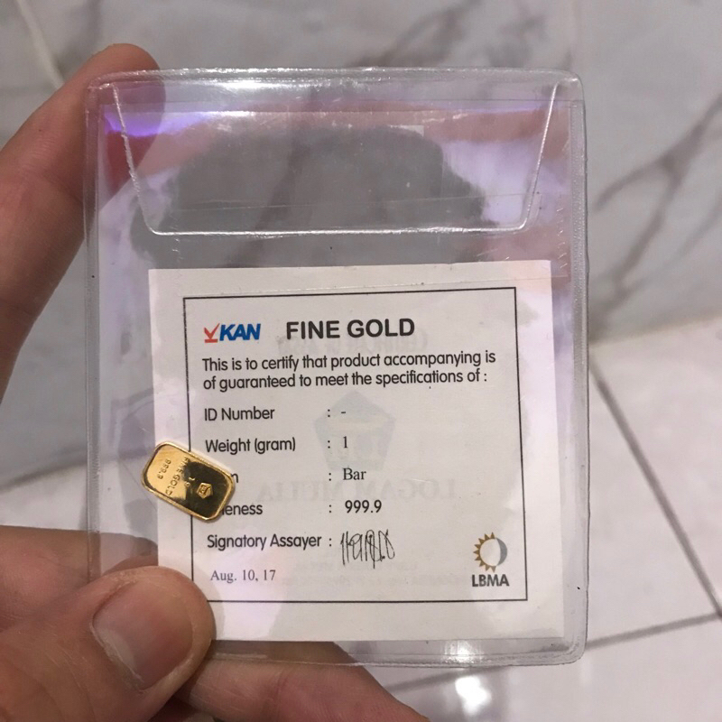 Jual LOGAM MULIA EMAS ANTAM 1 GRAM LM ANTAM TERBARU CERTIEYE CERTICARD ...