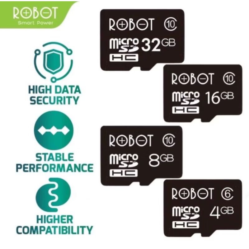 Jual MEMORY ROBOT / Micro SD Memory card TF ROBOT 4GB 8GB 16GB 32GB ...