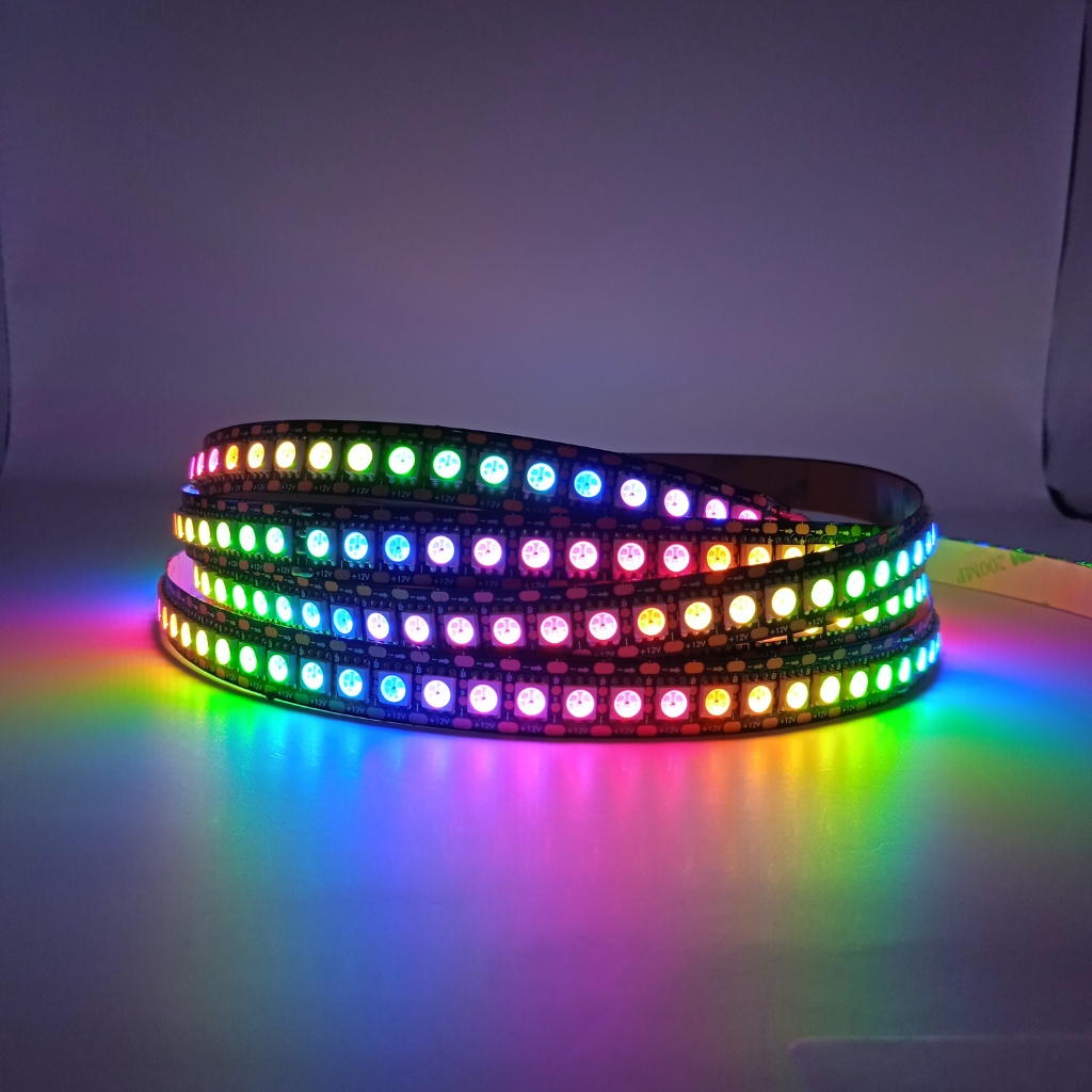 Jual LED WS2815 12V 144LED/m wordsemi PCB hitam IC original lampu strip ...