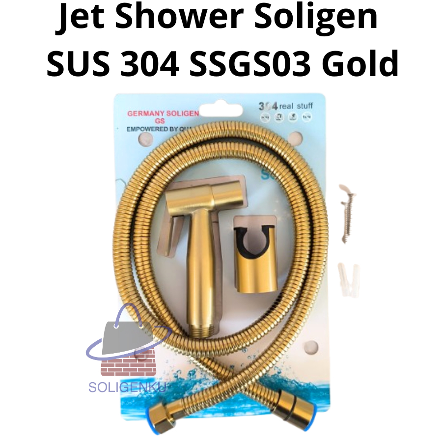 Jual Jet Shower Soligen SUS 304 SSGSG03 Gold / Kloset Jet Shower Kamar ...
