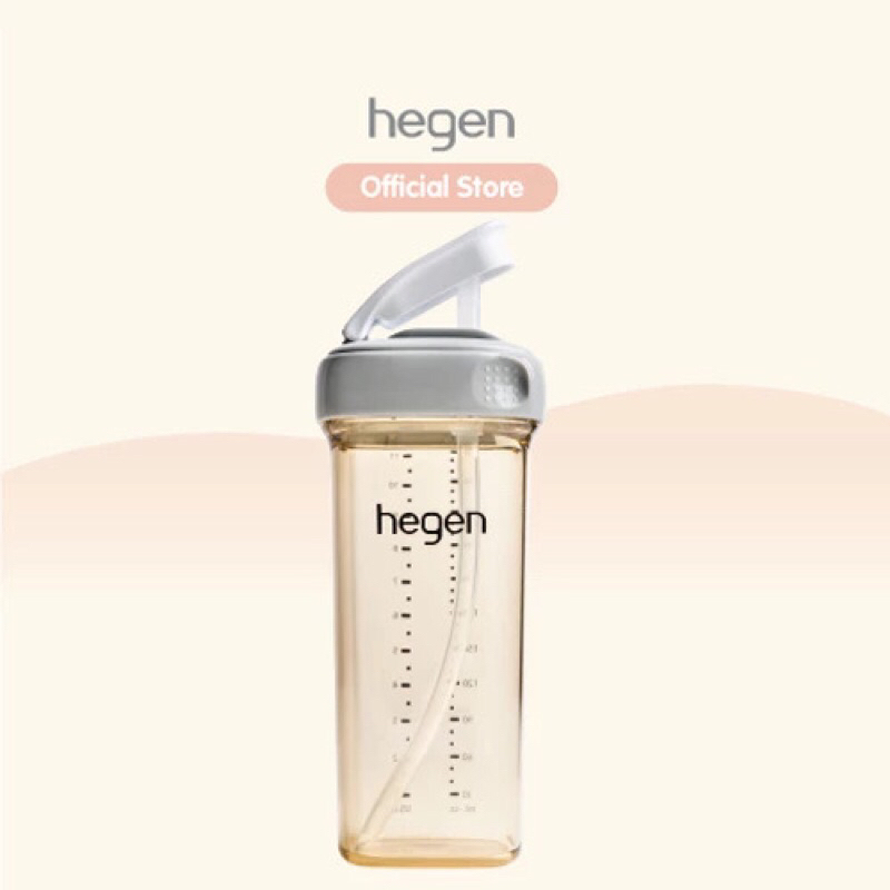 Jual ‼️NEW‼️ HEGEN Straw Cup PPSU 330ml (Grey) | Shopee Indonesia