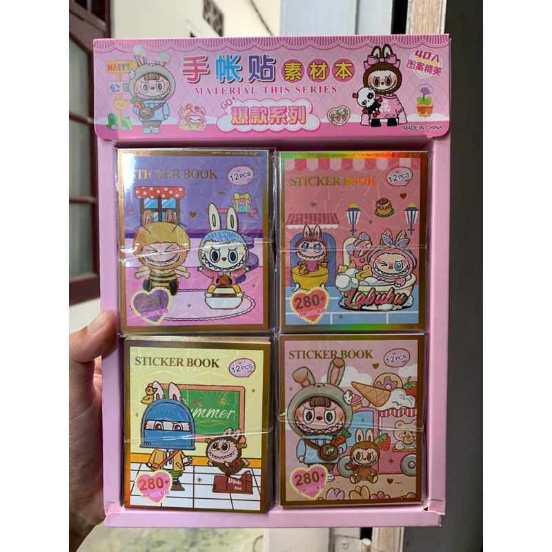 Jual Sticker Book Dodoben Karakter Labubu cute 12 halaman Sticky Notes ...
