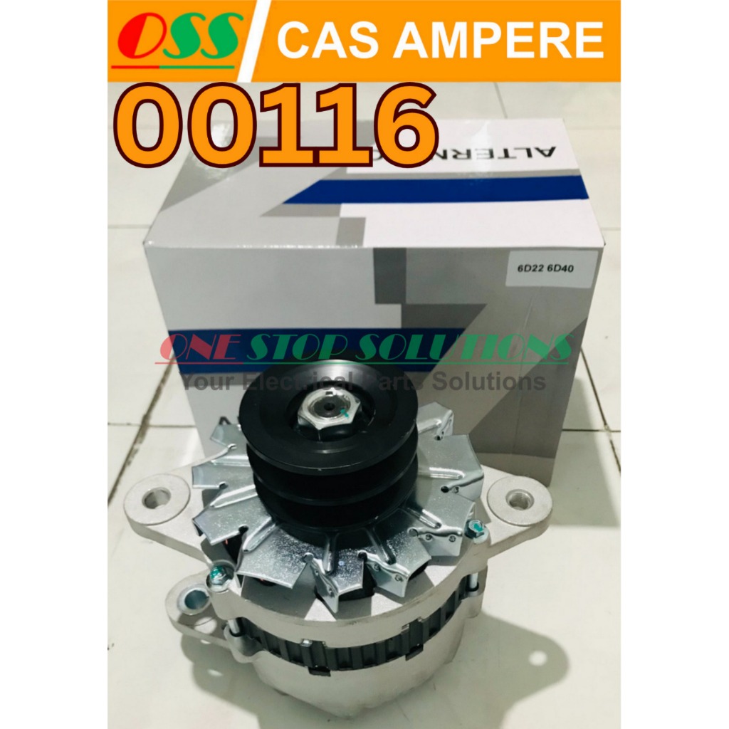 Jual DINAMO CAS AMPERE ALTERNATOR MITSUBISHI 6D22 6D40 24V 50A | Shopee ...