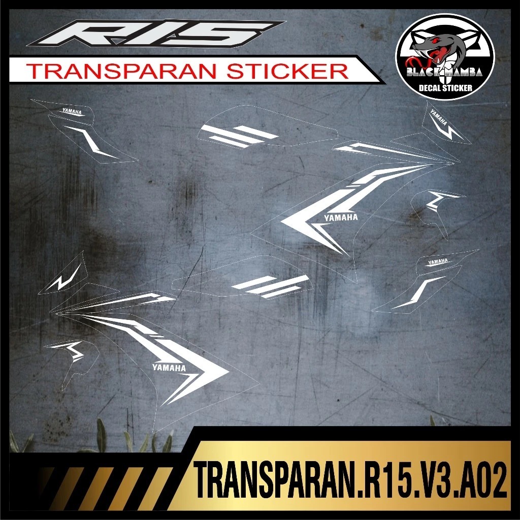 Jual Decal Striping UV Transparan R15V3 Lis Simple Minimalis - Stiker ...