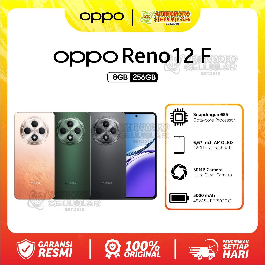 Jual OPPO RENO 12F 4G (8/256GB) - GARANSI RESMI | Shopee Indonesia