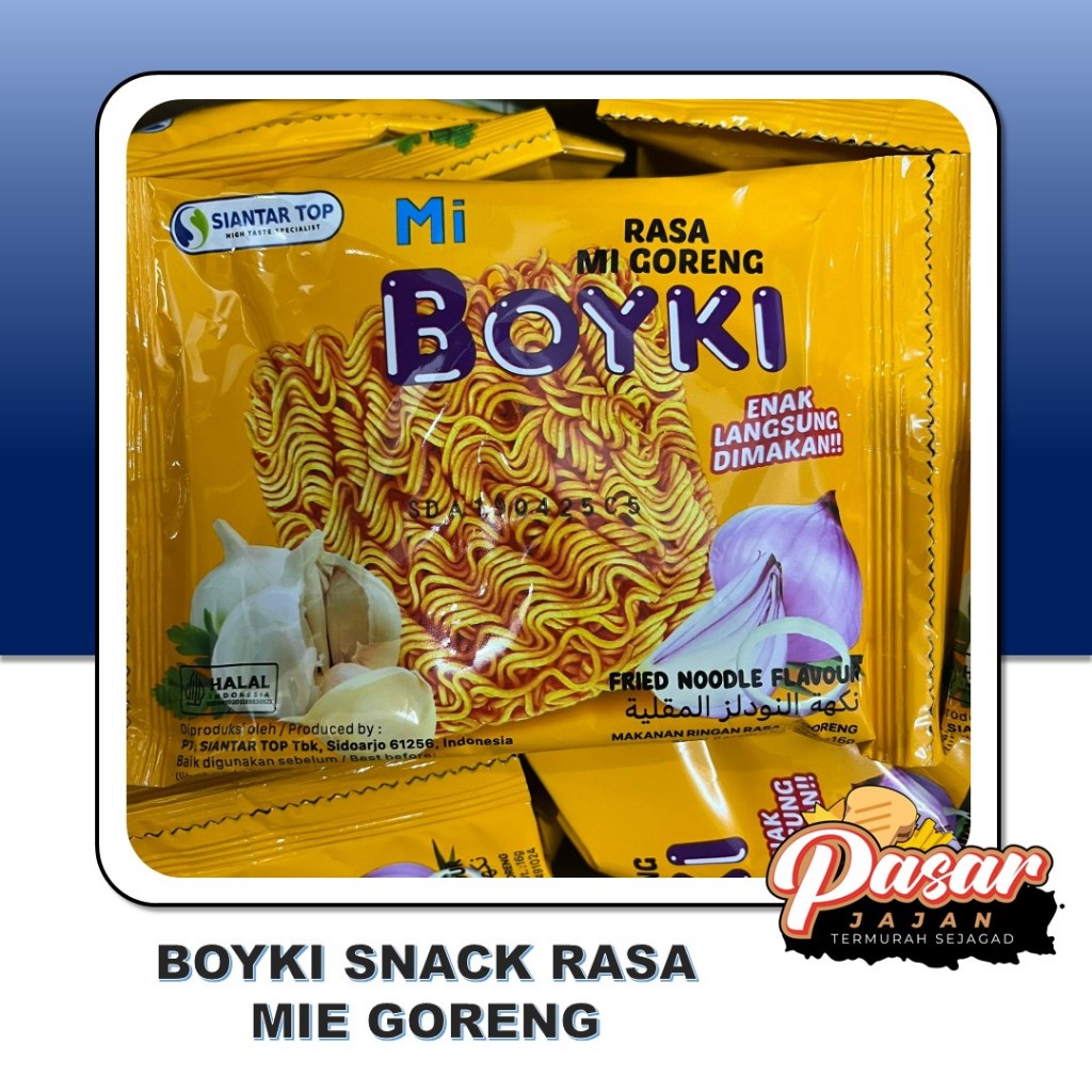 Jual Boyki Snack Rasa Mie Goreng Isi 10pcs x 16 gr | Shopee Indonesia