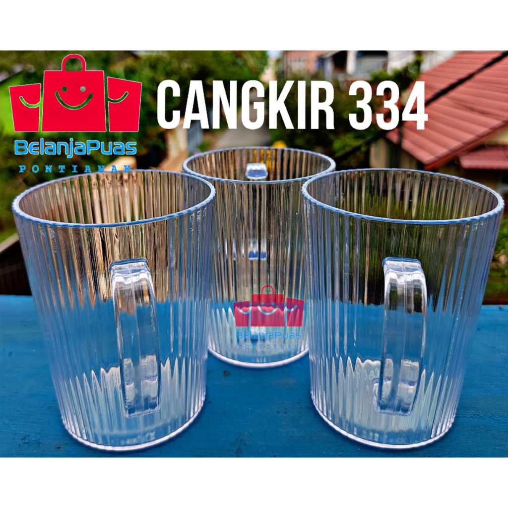 Jual [1 Pcs / 3 Pcs ] GELAS BENING AKRILIK / CANGKIR BENING GAGANG ...
