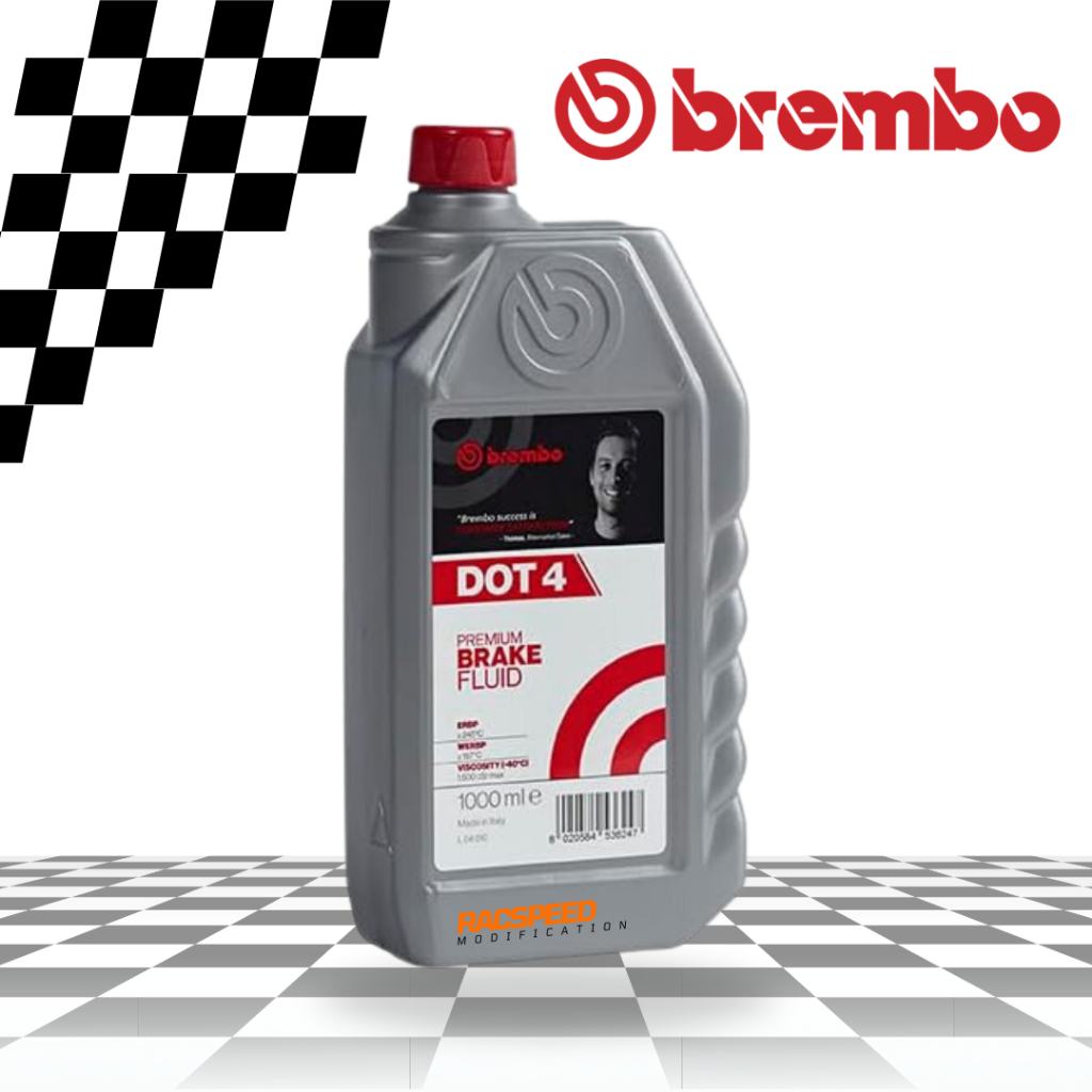 Jual BRAKE FLUID DOT 4 BREMBO 1000 ML - MINYAK REM - OLI REM 1 LITER ...