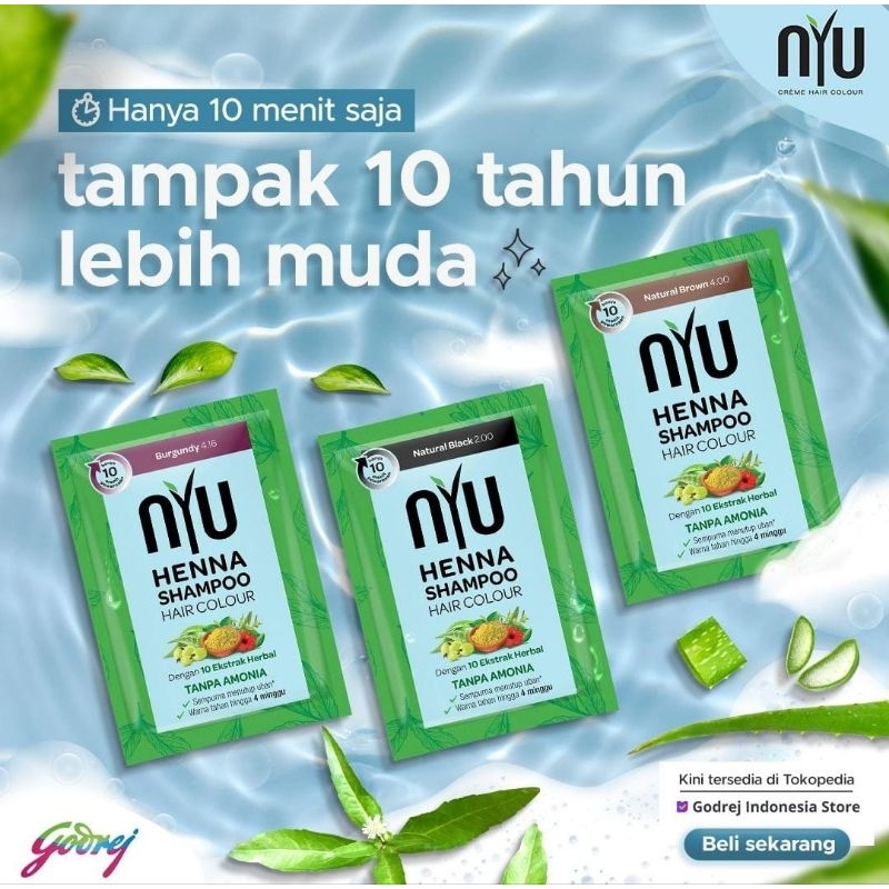 Jual NYU Henna Shampoo 20ml - 1 pcs | Shopee Indonesia
