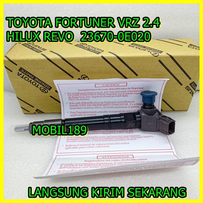 Jual NOZZLE FUEL INJECTOR INJEKTOR TOYOTA FORTUNER VRZ 2.4 HILUX REVO ...
