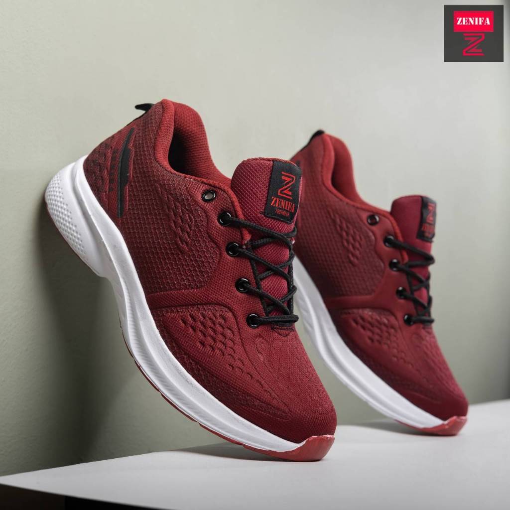 Jual Zenifa - Sepatu Sneakers Casual Pria Sekolah Olahraga Lentur Sport ...