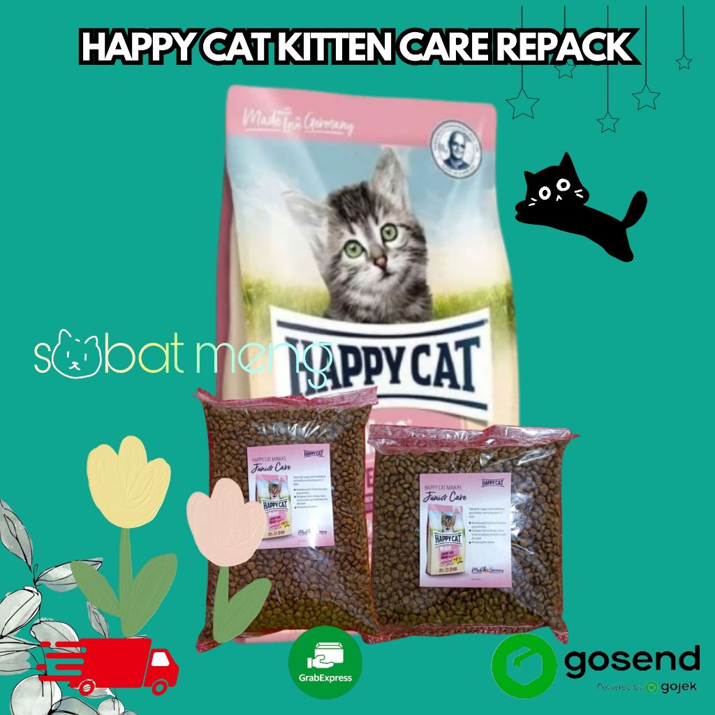 Jual HAPPY CAT MINKAS JUNIOR CARE REPACK 500GR 1KG | HAPPY CAT DRY FOOD ...