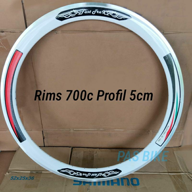 Jual Rims 700c 36 Hole Velg Fixie Alloy 5cm Double Wall | Shopee Indonesia