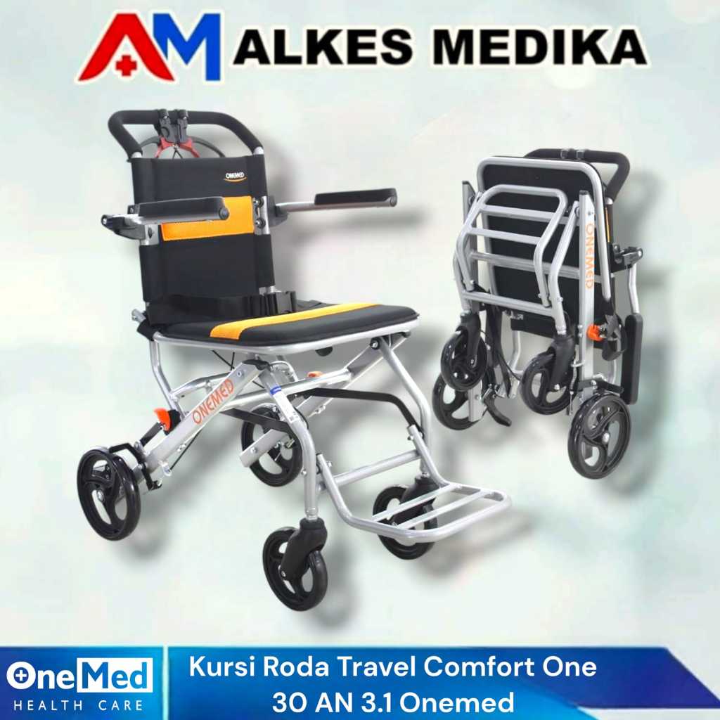 Jual ONEMED Kursi Roda Travel Comfort One 30 AN 3.1 Onemed | Shopee ...