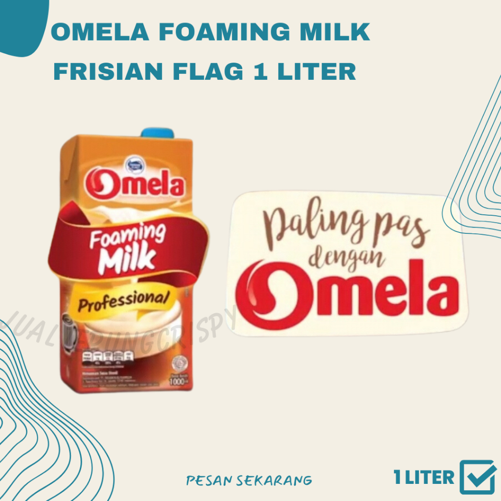 Jual Frisian Flag Omela Foaming Milk | Susu Steril Microfoam | Steam ...
