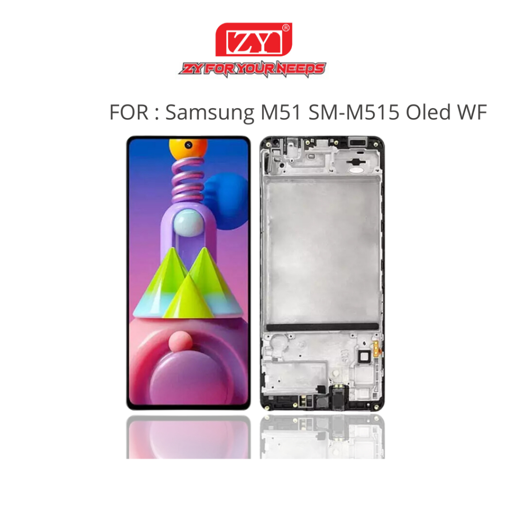 Jual ZY Lcd Samsung M51 / M515 Oled With Frame Fullset Touchscreen ...