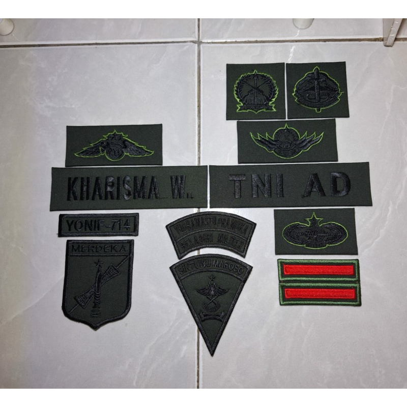 Jual ATRIBUT TNI BORDIR PAPAN NAMA PDL MALVINAS PERKERAS | Shopee Indonesia