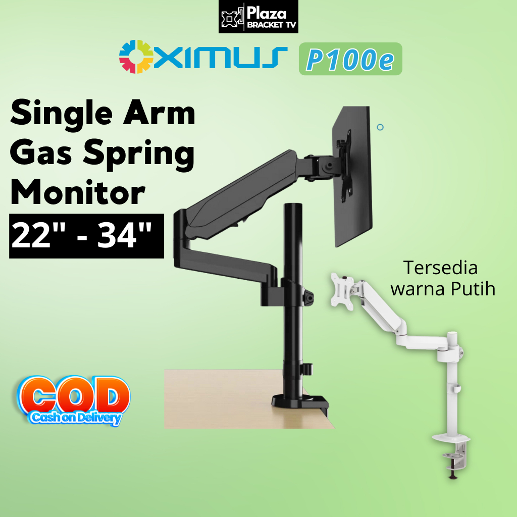 Jual Bracket Arm Monitor Oximus P100e 22-34 Inch Gas Spring | Shopee ...