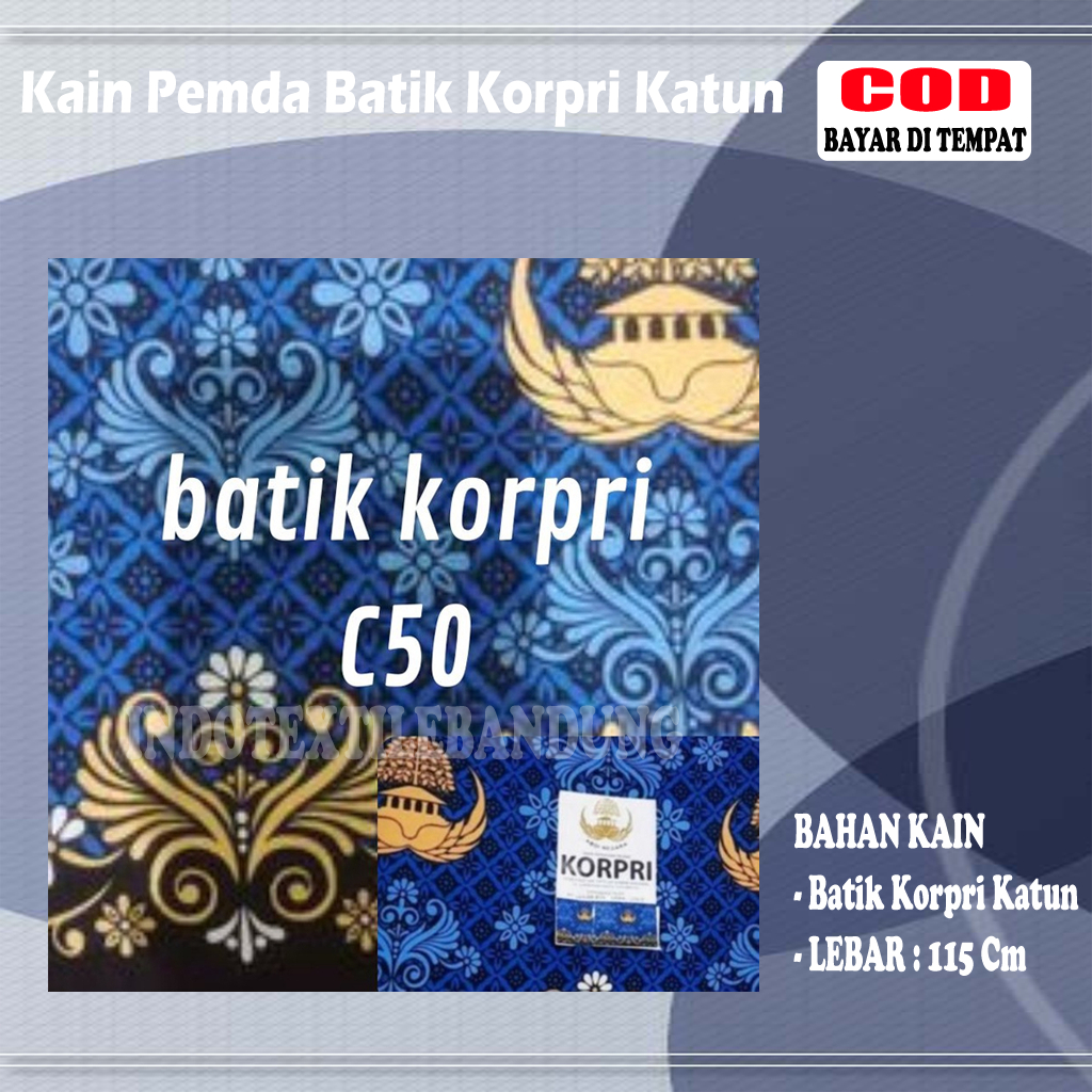 Jual KAIN KORPRI MOTIF TERBARU 2022 RESMI BATIK SERAGAM KAIN KORPRI ...