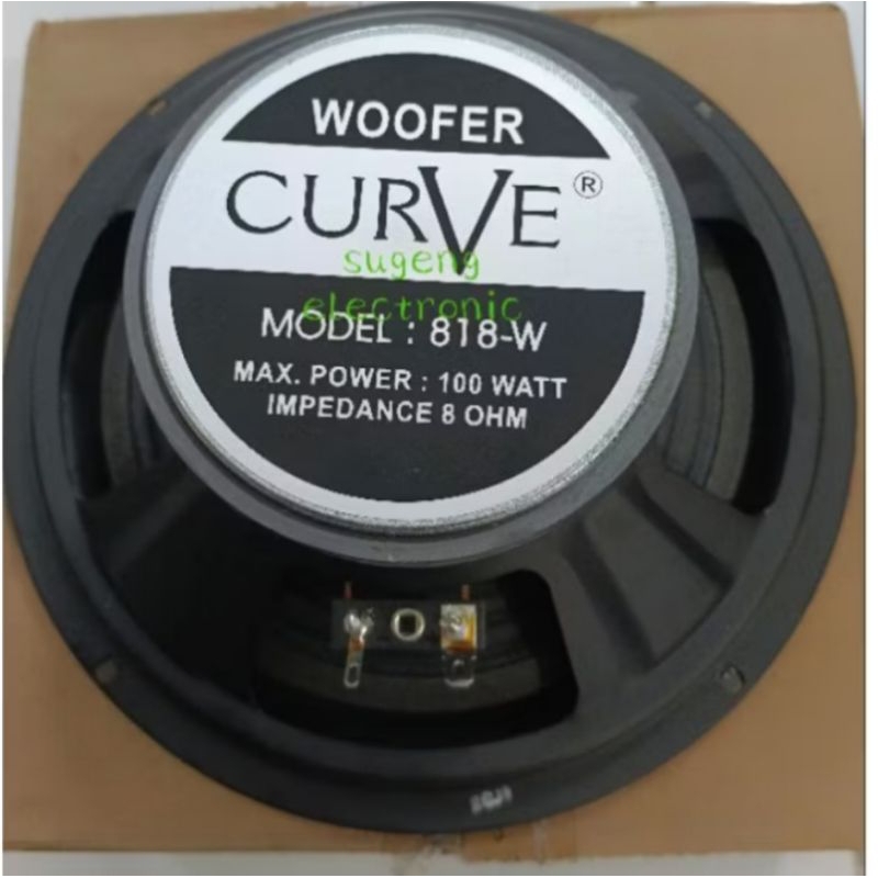 Jual speaker 8 inch CURVE 818 WOFER 100 watt | Shopee Indonesia