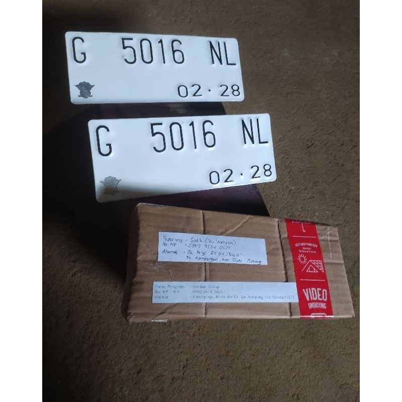 Jual Plat Sepeda Motor Putih, Baut Tanam | Shopee Indonesia