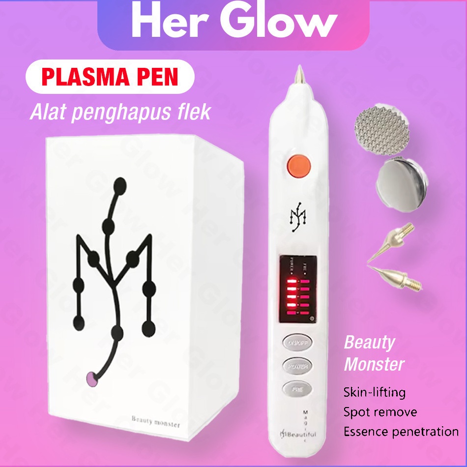 Jual HER GLOW GARANSI 1 TAHUN Beauty monster plasma pen alat laser ...