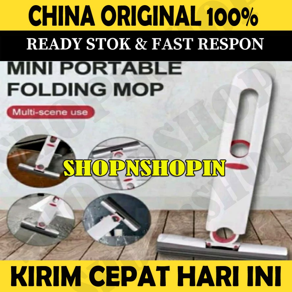 Jual Alat Pel Mini Mop Portable | Alat Pembersih Meja Kaca Jendela ...