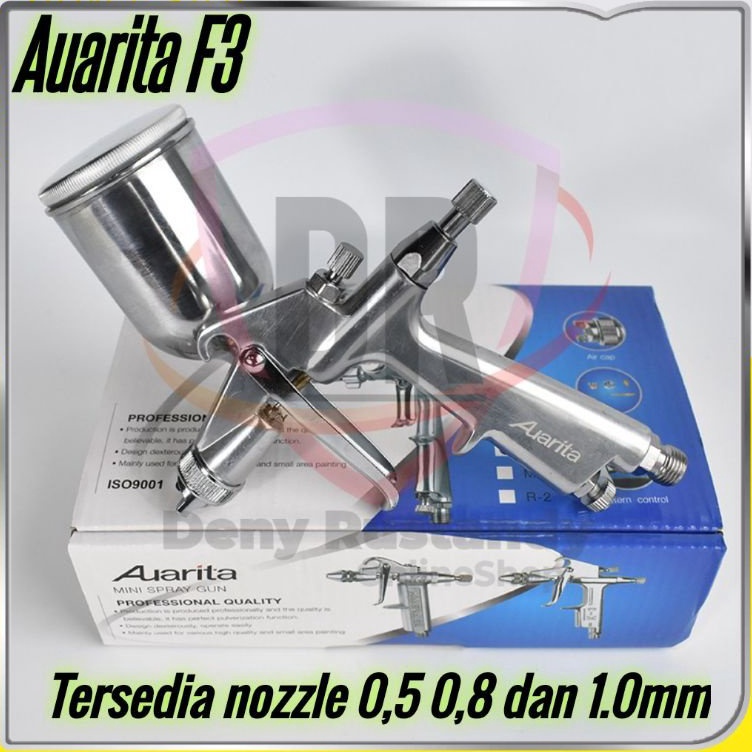 Jual Bestseller Spray Gun Auarita F3 Original 3 varian Nozzle 5 8 dan 1 ...