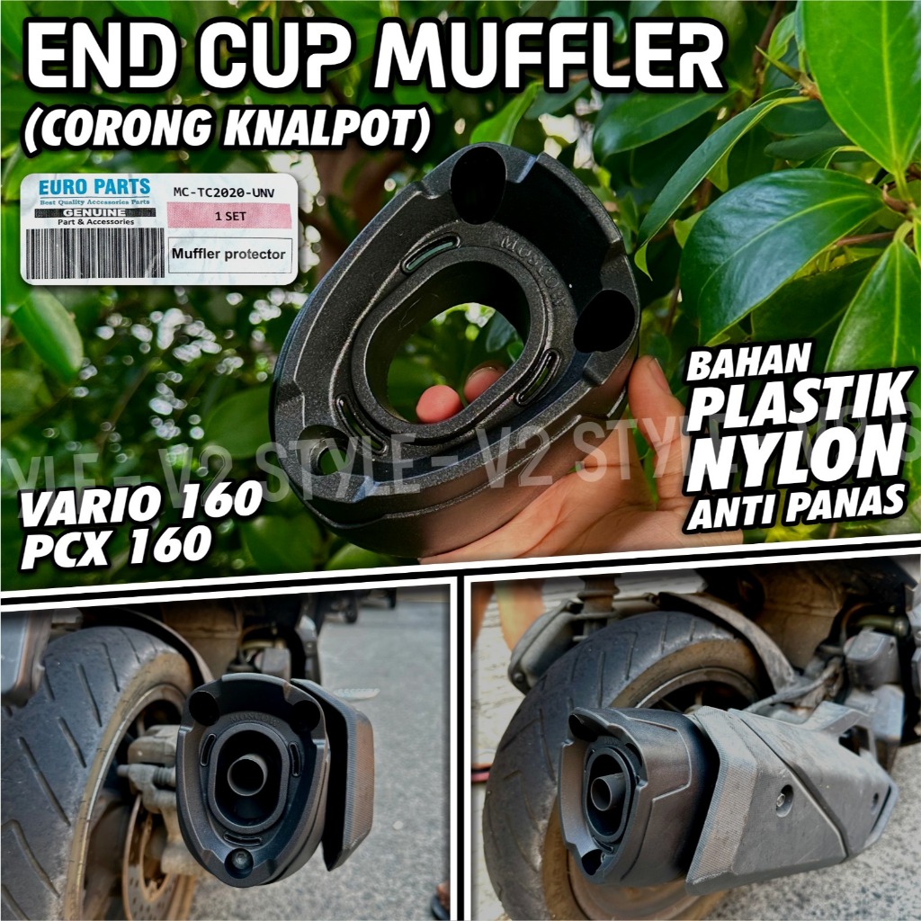 Jual End Cup Muffler Corong Knalpot End Muffler Vario 160 Abs Cbs KEYLESS 2020 - 2024 PCX 160 ...