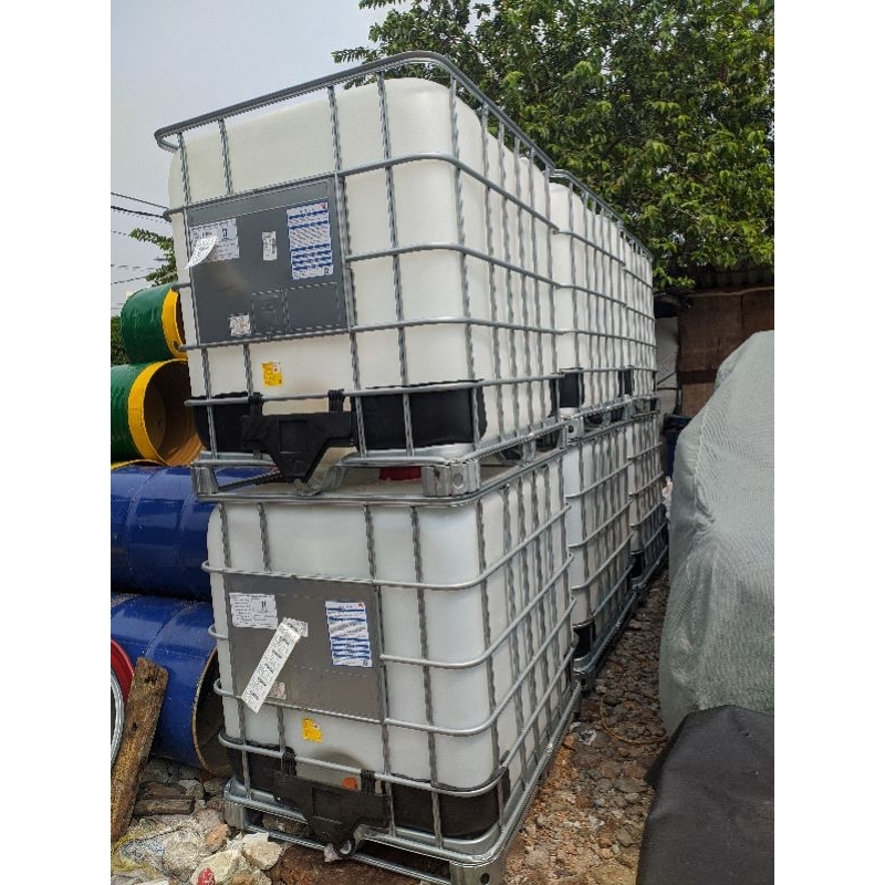 Jual kempu/tandon/Ibc tank 1000 liter/tempat penampungan air siap pakai ...