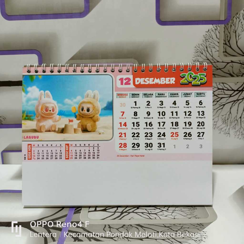 Jual KALENDER MEJA KARTUN LABUBU 2025 | Shopee Indonesia
