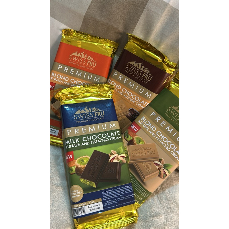 Jual Premium chocolate blond pistachio cream coklat kunafa viral dubai | Shopee Indonesia