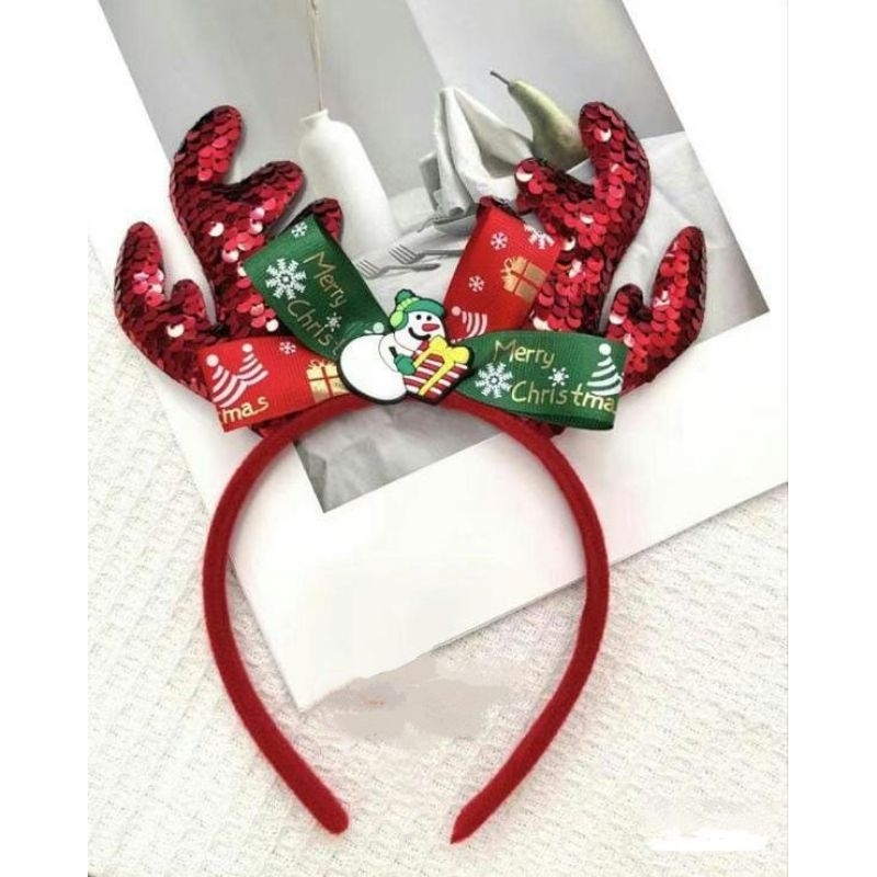 Jual PREMIUM BANDO HEADBANDO NATAL BENTUK VARIAN TANDUK RUSA | Shopee ...