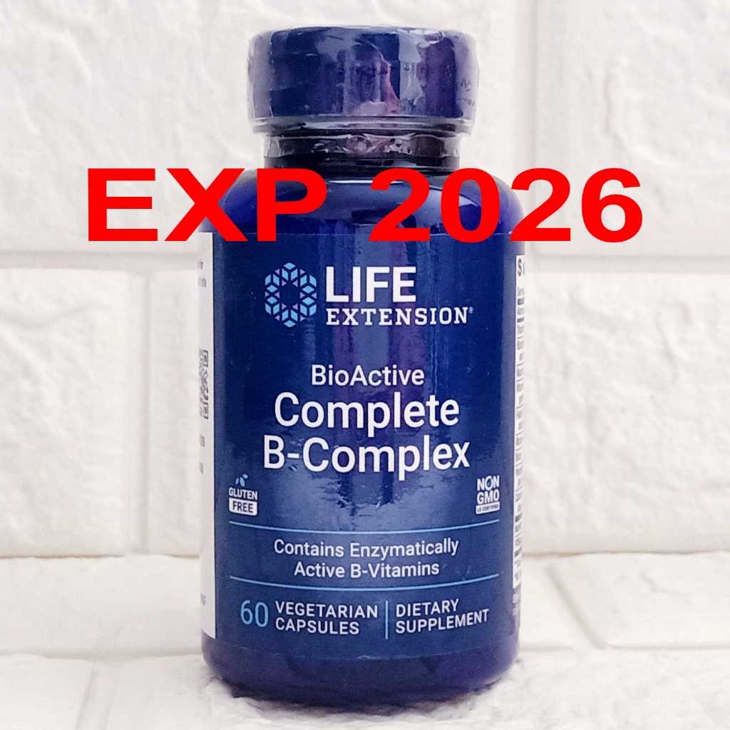 Jual LIFE EXTENSION Complete B Complex 60 Caps - Vitamin B Penambah Energi | Shopee Indonesia