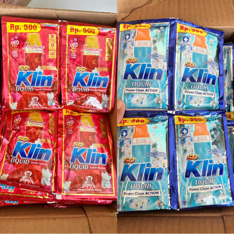 Jual Soklin Liquid detergen cair rentengan 20ml isi 12 sachet | Murah ...