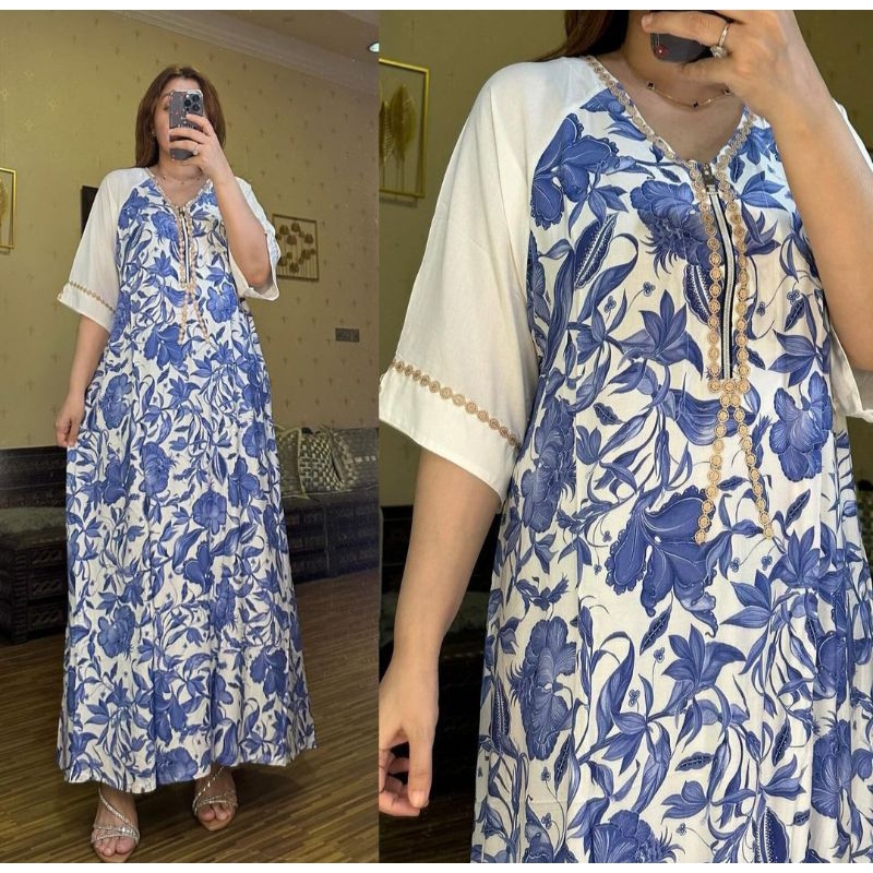 Jual DASTER ARAB TEBY SALSA HOMEDRESS BUSUI JUMBO LD120CM GAMIS SANTAI ...