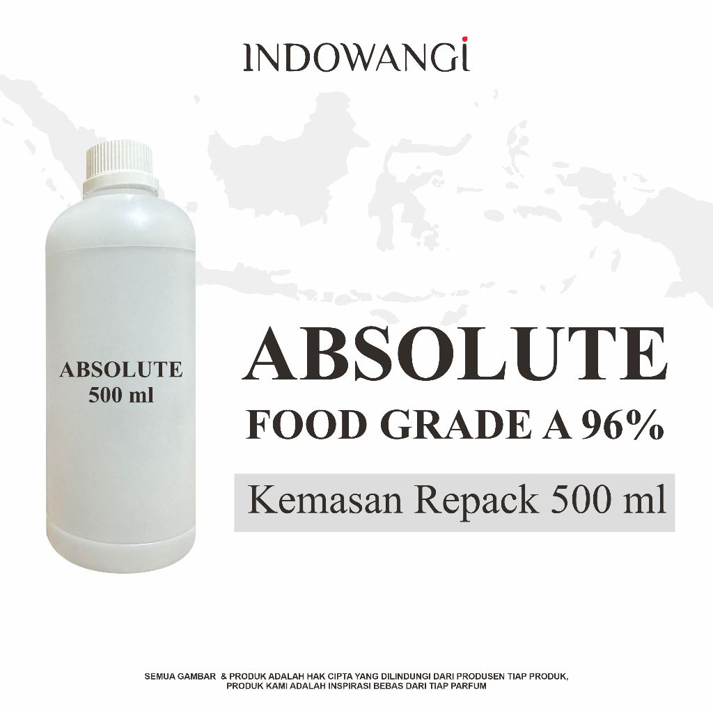 Jual ABSOLUTE FOOD GRADE 96% Kemasan 500 ml Pelarut Parfum | Shopee ...