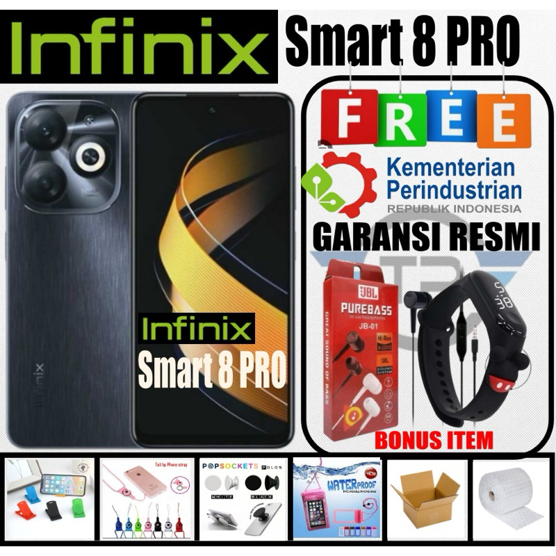 Jual Infinix Smart 8 Pro RAM (8/128GB)/(4/256GB) 5000mAh GARANSI RESMI INFINIX | Shopee Indonesia