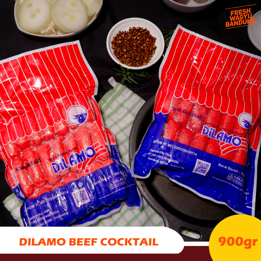 Jual DILAMO BEEF COCKTAIL SOSIS SAPI HALAL PREMIUM 900g | Shopee Indonesia