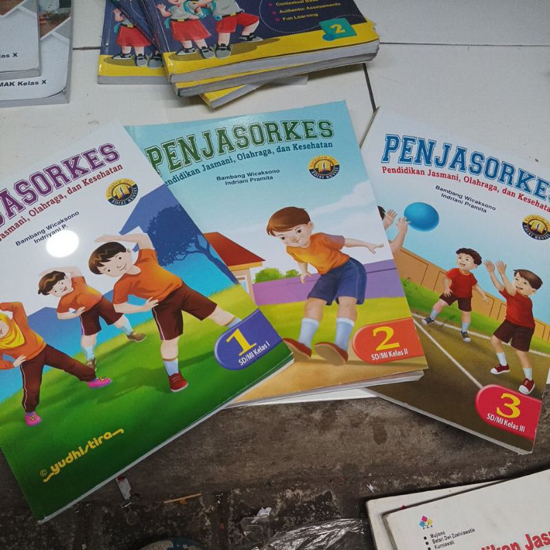 Jual buku pendidikan jasmani olahraga dan kesehatan penjasorkes Yudistira kelas 1 2 3 kurikulum ...