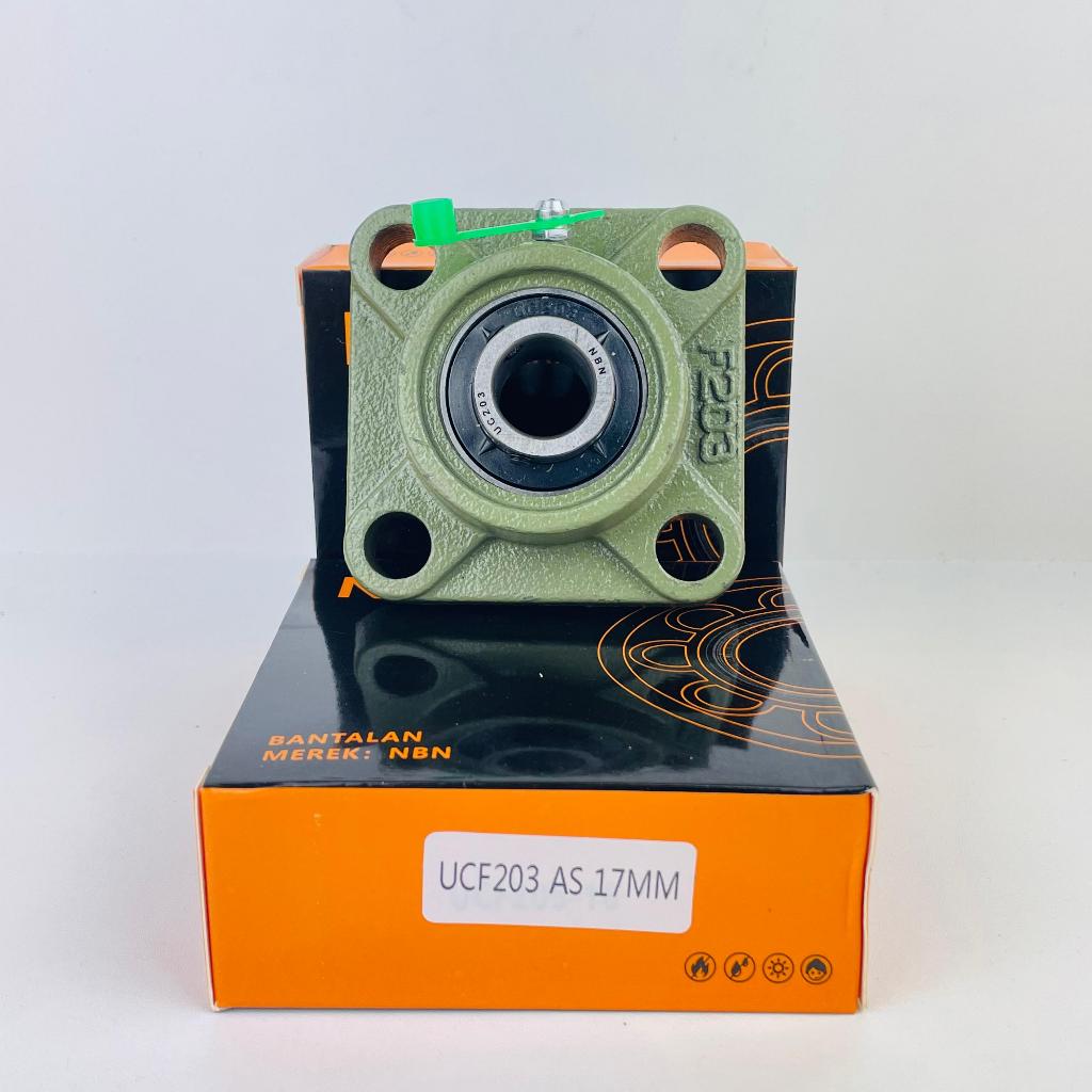 Jual BEARING UCF 203 AS 17MM Pillow Block Laher AS 17 mm NBN Official Original | Shopee Indonesia